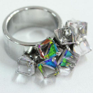 Swatch | Jewelry | Swatch Bijoux Love Explosion Crystal Ring Sz 6 ...